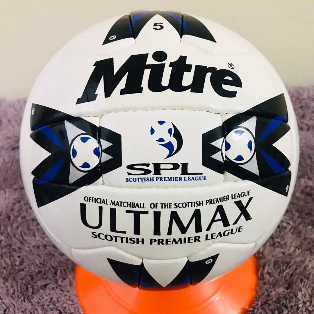 MITER Scottish Premier League 1998-2000 Retro Soccer Ball | Spl Size 5 ...