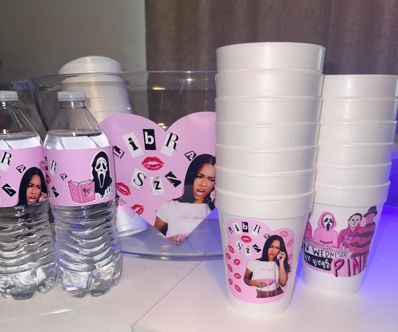 Personalized Party Cups: Custom Logo & Photo, 20 Oz Styrofoam - Etsy