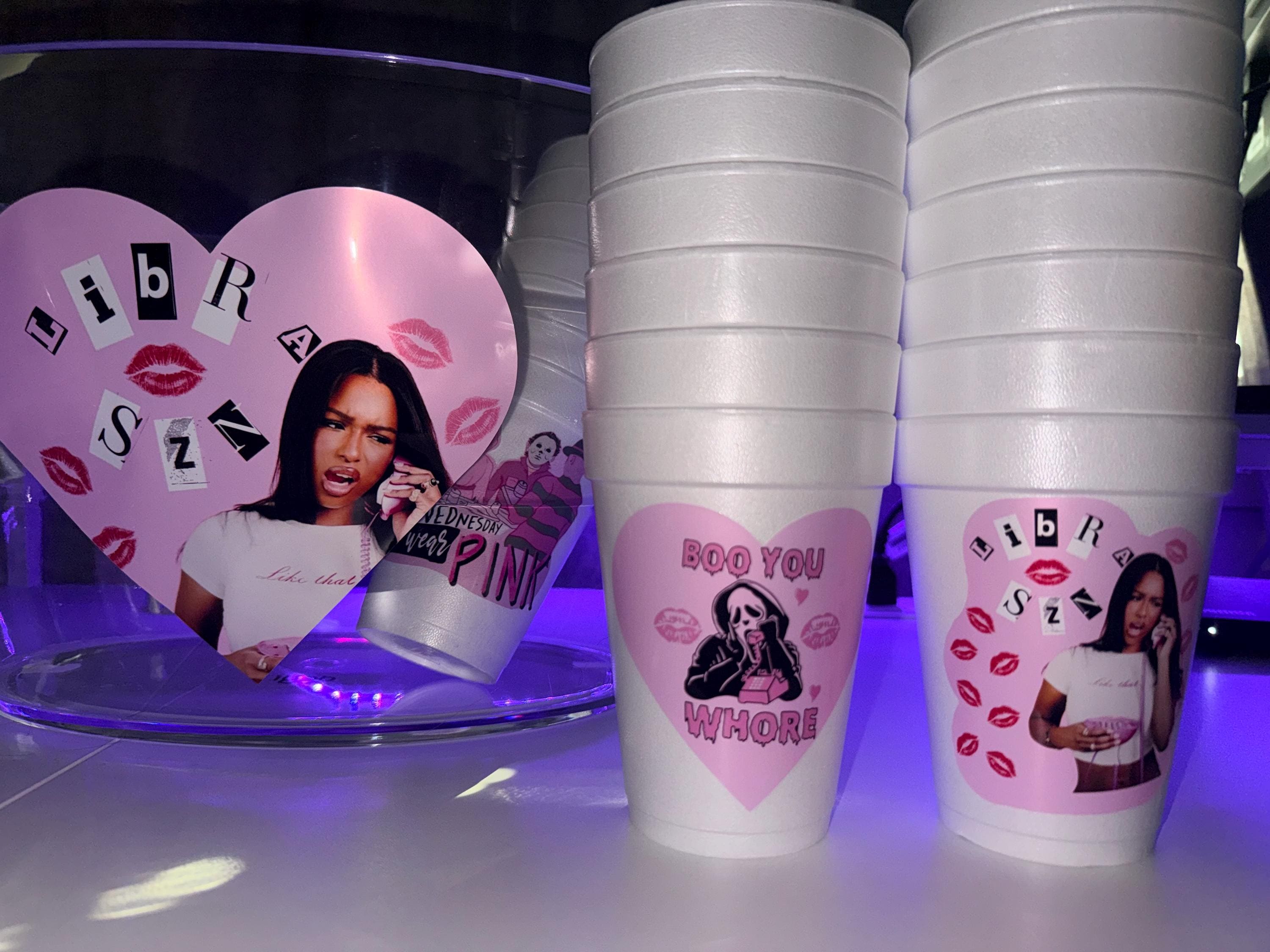 Personalized Party Cups: Custom Logo & Photo, 20 Oz Styrofoam - Etsy