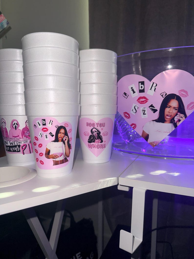 Personalized Party Cups: Custom Logo & Photo, 20 Oz Styrofoam - Etsy