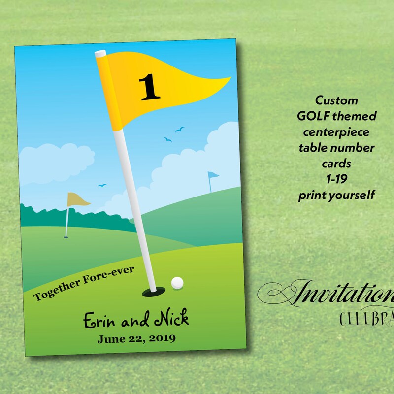 Golf Table Numbers - Etsy