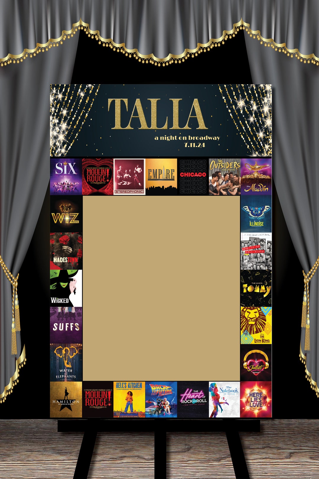 Broadway Show Sign in Board / Seating Chart TONY Award Edition Newest ...