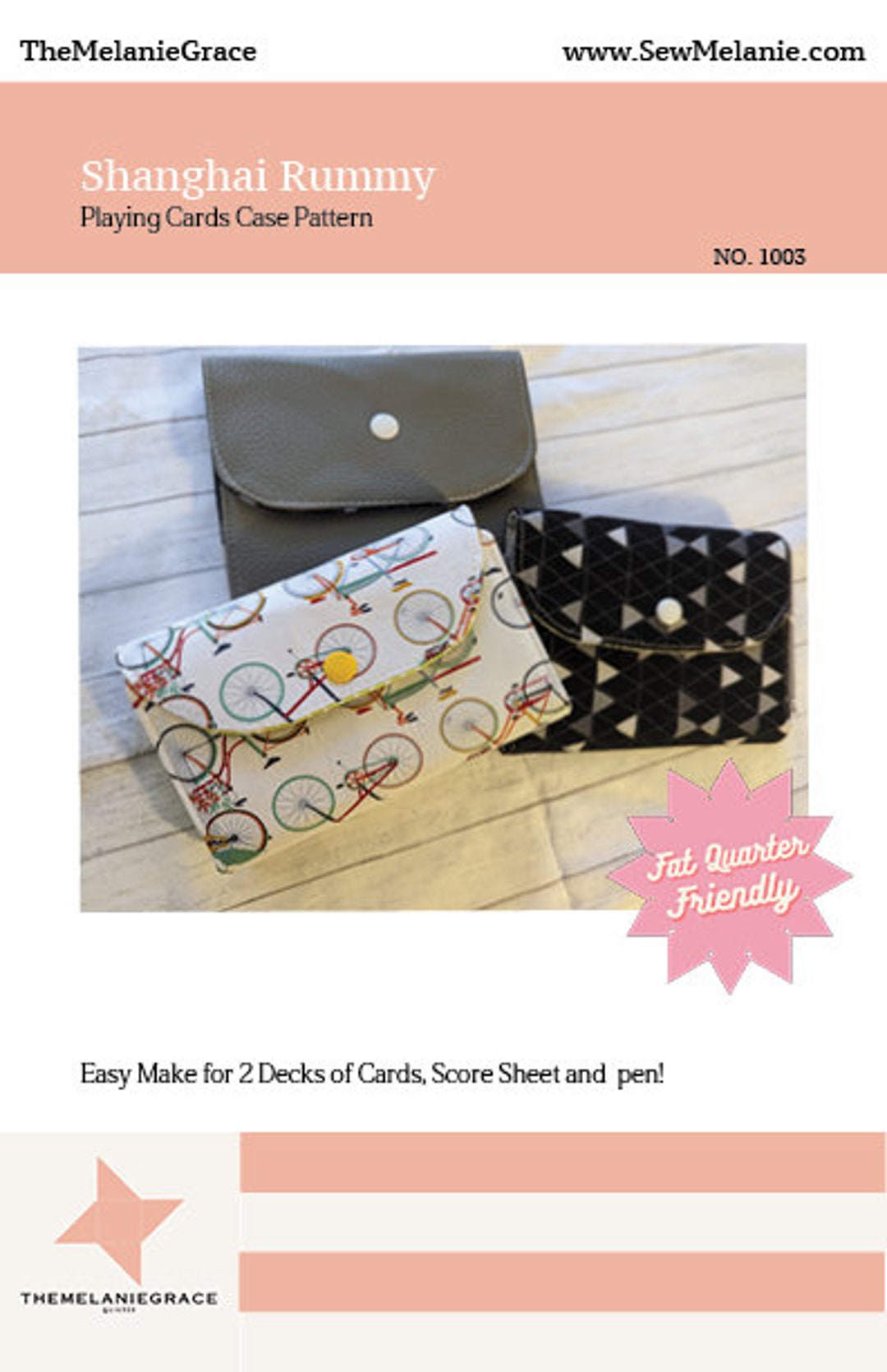Shanghai Rummy Case Card Game Sewing Pattern - Etsy
