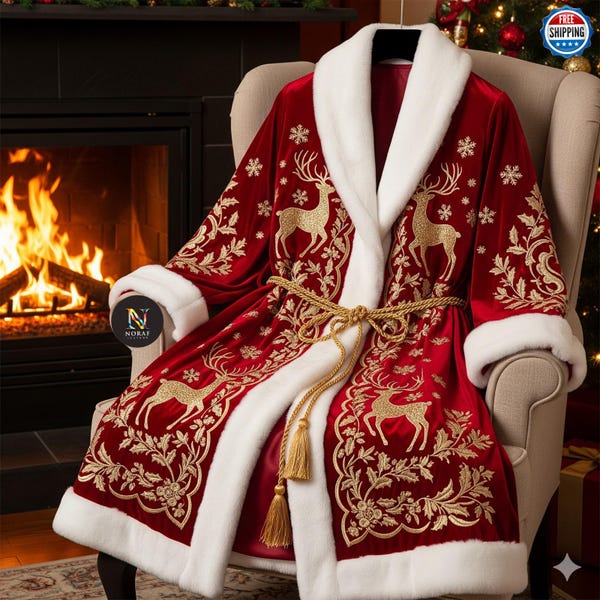 Santa Style Robe - Etsy UK