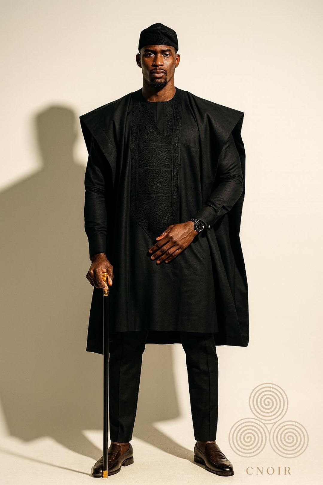 African Agbada Wedding Suit for Men – Traditional Nigerian Kaftan Robe ...