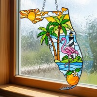 Stained Glass Palm Tree - Etsy