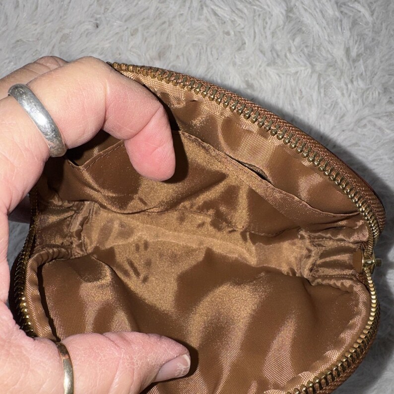 Brahmin Pecan Crocodile Leather Cosmetic Case / Zip Pouch - Etsy