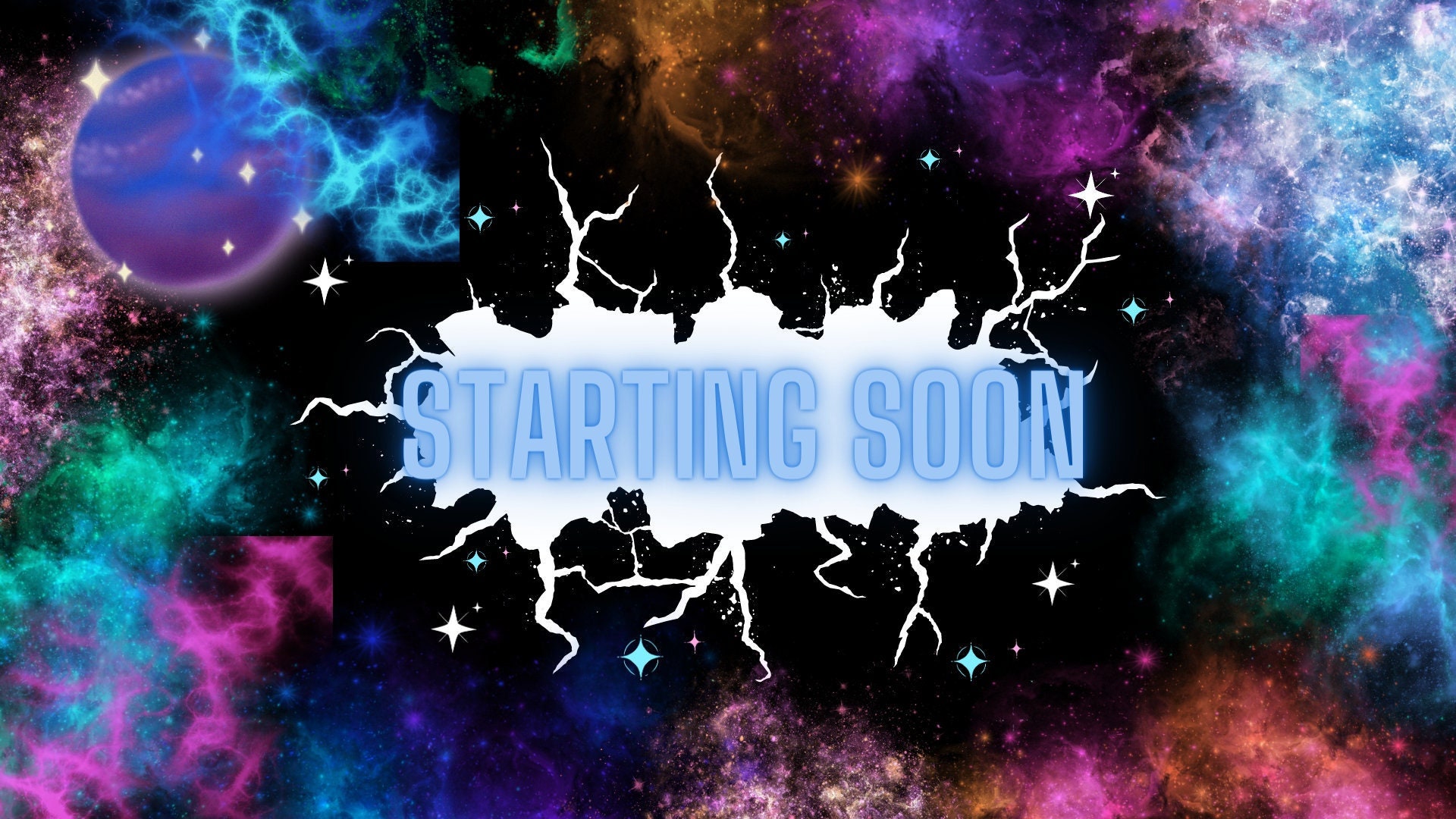 Starting Soon Universe Twitch Scene for Streamers - Etsy