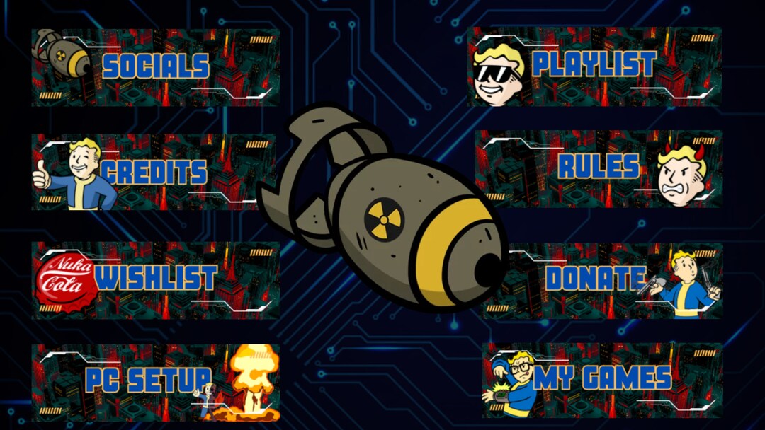 Fallout Twitch Panels for Streams - Etsy