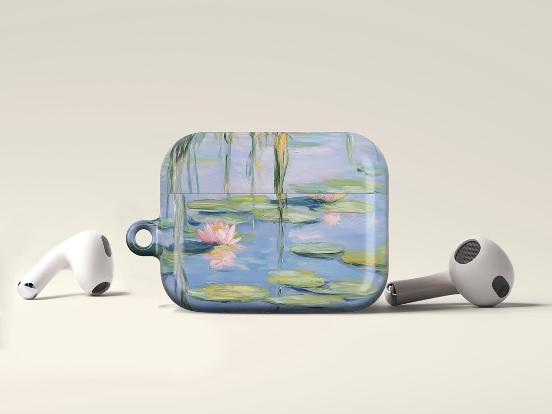 Retro Water Lily AirPod Pro 2 Case, Monet Inspired AirPod Pro 1 Cover ...