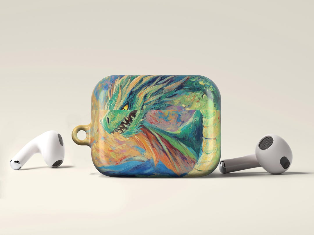Van Gogh Dragon AirPod Pro 2 Case, Fantasy Art AirPod 3 Cover, Starry ...
