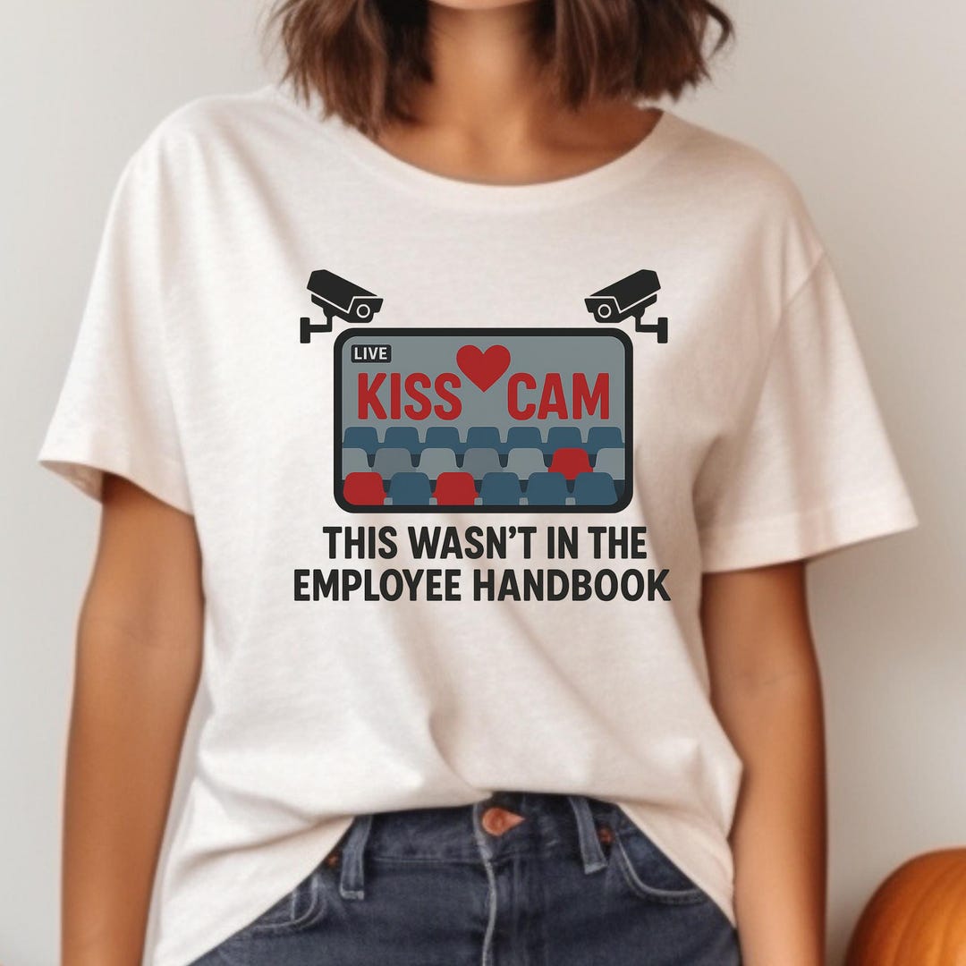 Employee Handbook Shirt, Viral Kiss Cam Meme Tee, Funny HR Graphic ...