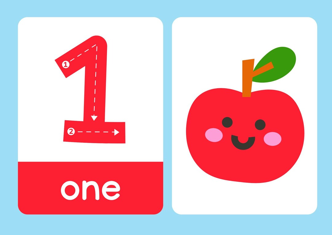 Number Flashcards – Fun, Colourful, and Ready to Print for Early ...