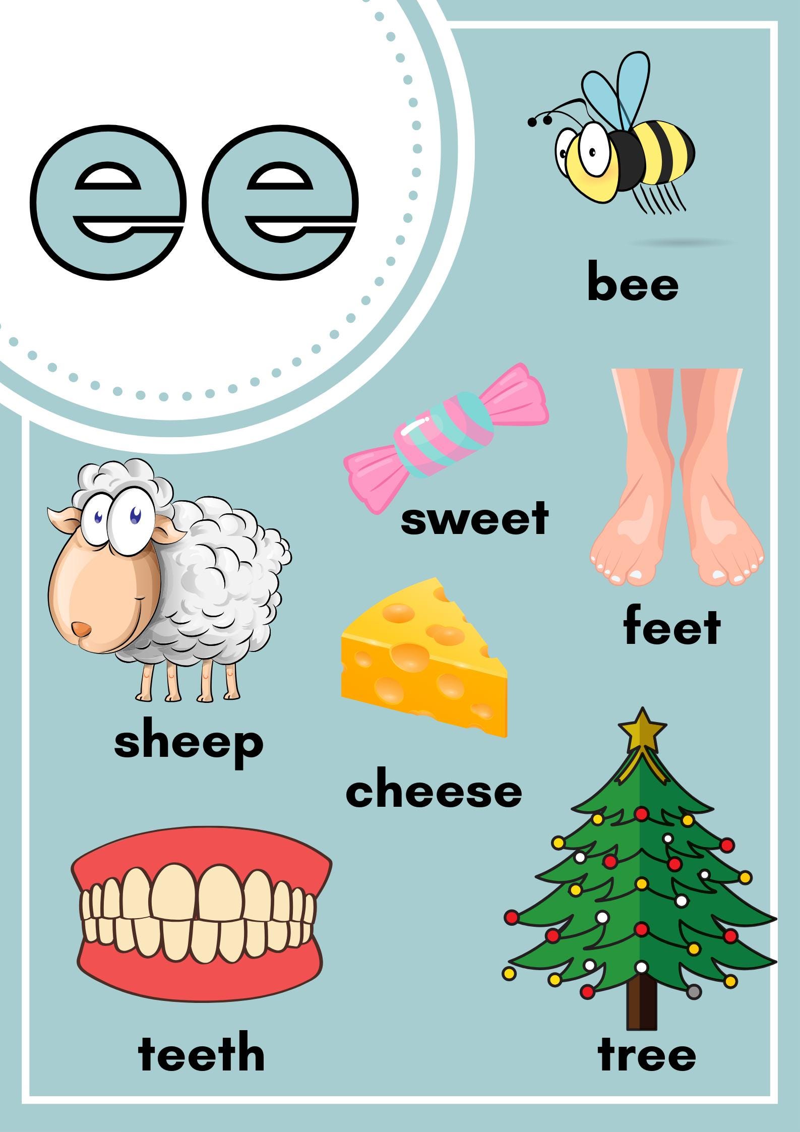 Digraph Poster (ey, Ay, Ng, Ee, Ea, Er, Oo, Ou) - Etsy