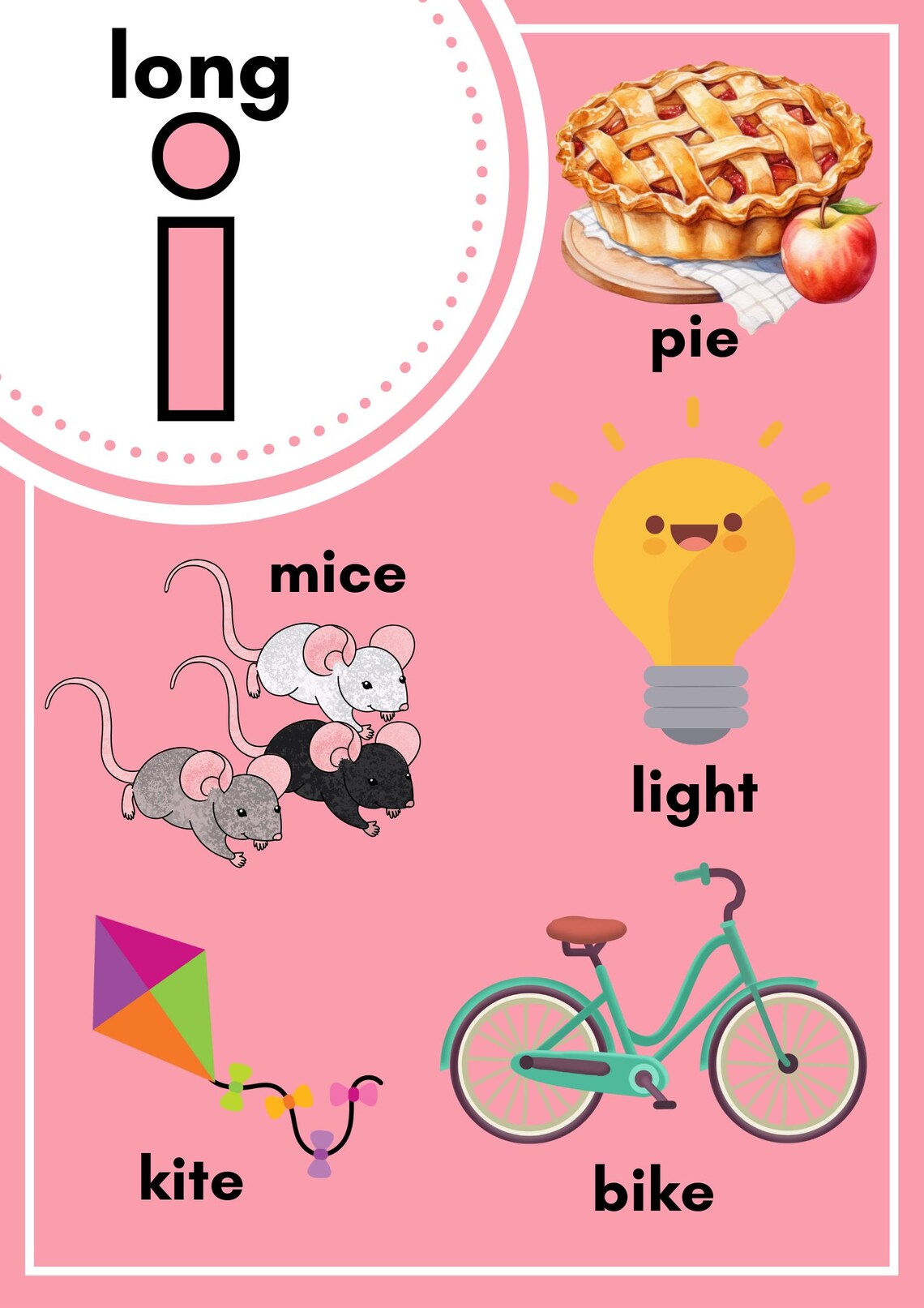 Bright and Clear Long Vowel Sounds Poster – Perfect for Classroom or ...