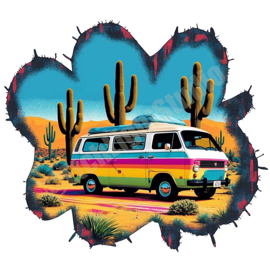 Retro Road & Sunset PNG Design | Vintage Travel Sublimation Graphic ...