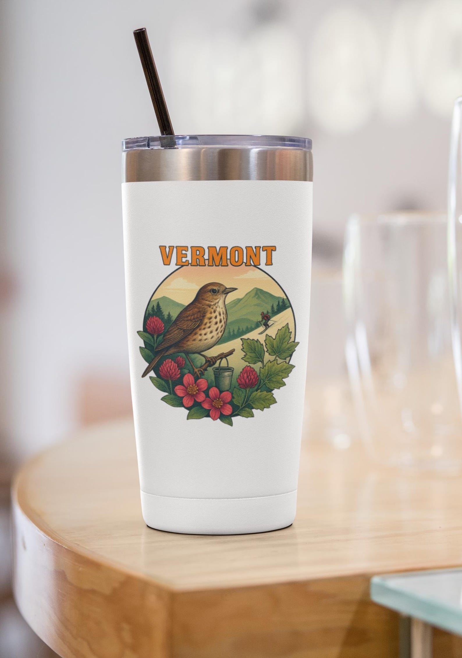 Vermont State Emblem PNG: Vintage Circle Logo (digital Download) - Etsy