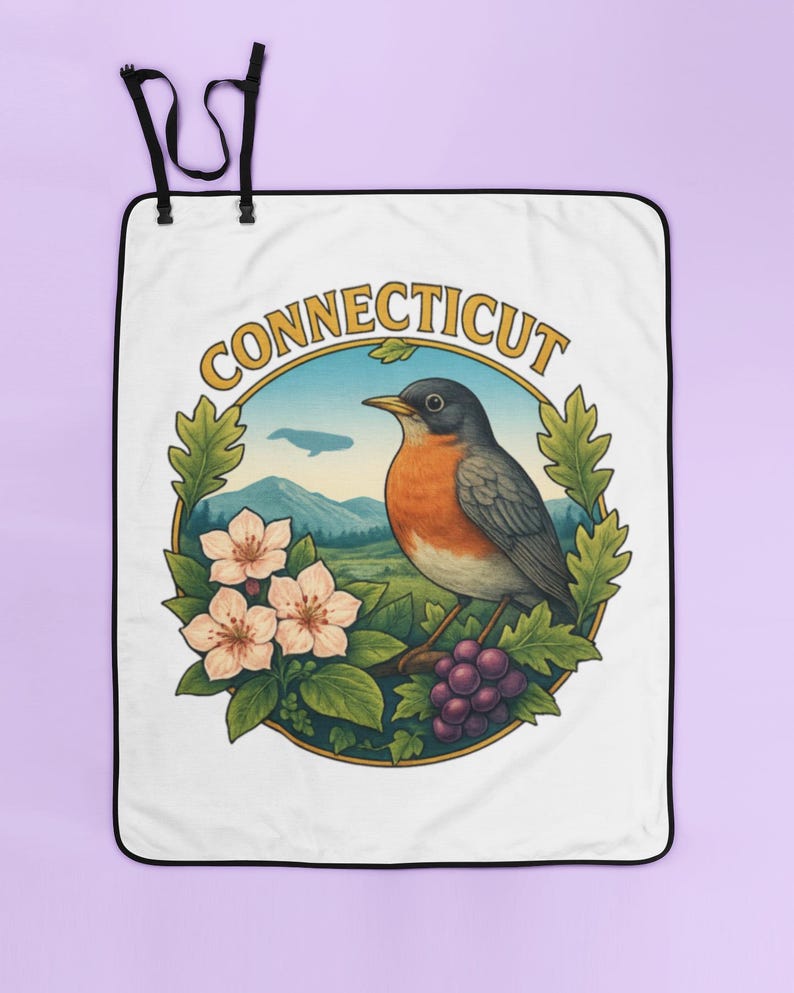Connecticut State Emblem PNG: Vintage Circle Logo (digital Download) - Etsy