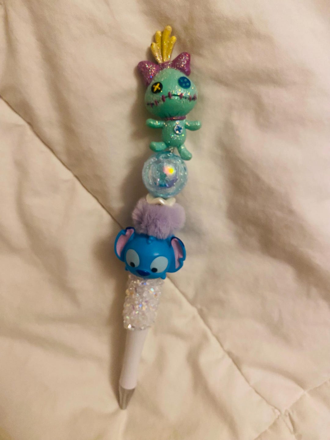 Inspired Doorable Stitch Cute Kawaii Bling Fishextenders Autograph Pen ...