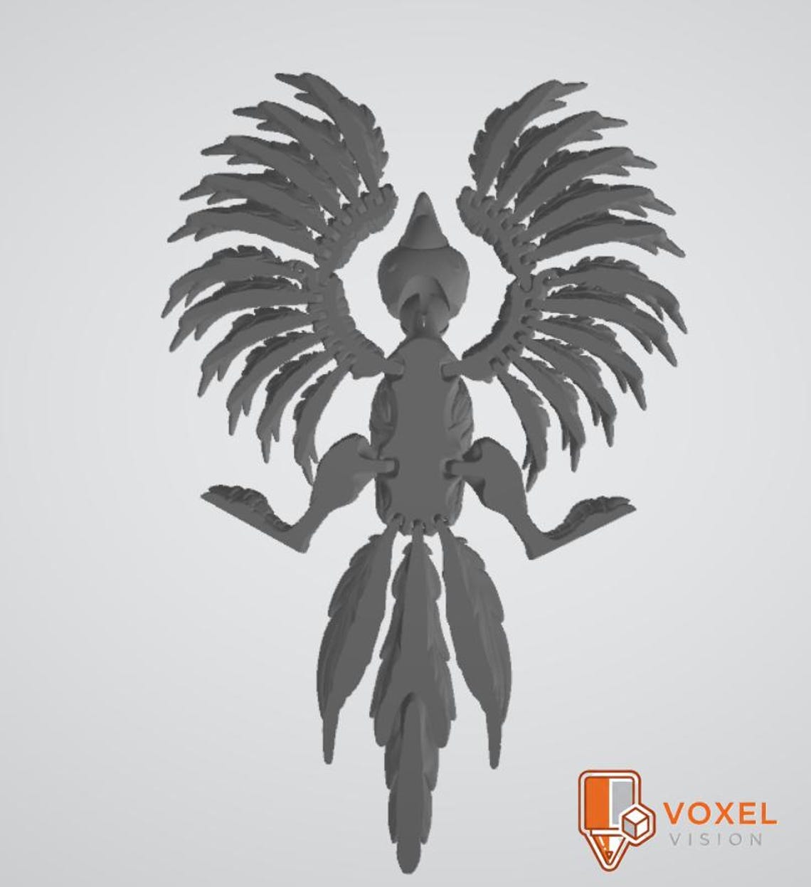 Articulated 3D Printable Macaw Figure: Flexible STL Model - Etsy