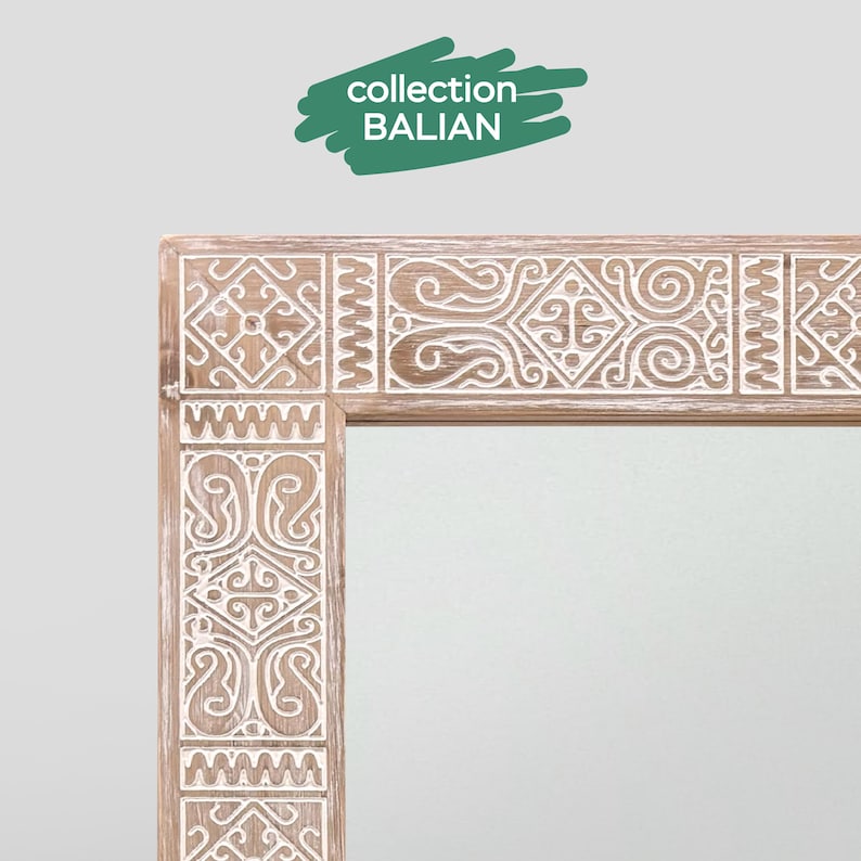 Traditional Carved Wood Mirror - Perfect Size for Bathroom Sink ...