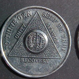 SERENITY Prayer (custom Engraveable) Recovery Pocket Coin Charm or ...