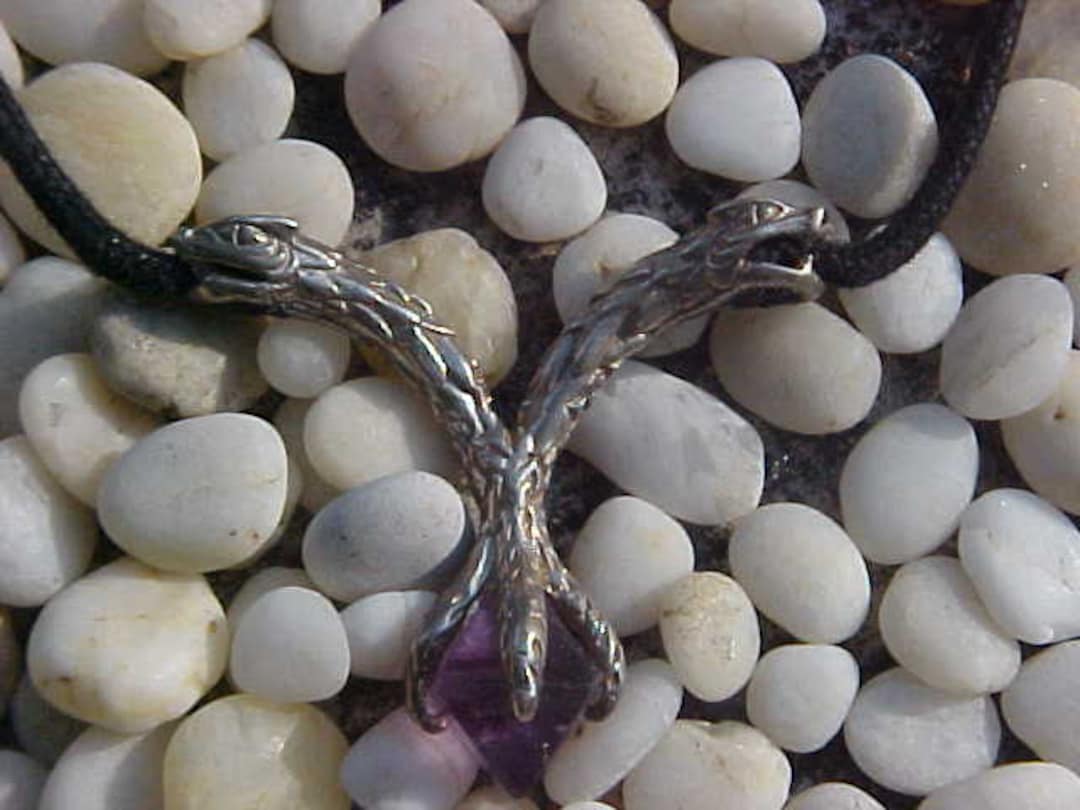 Dragon Slayer Inspired Pendant Amulet in Sterling Silver With - Etsy