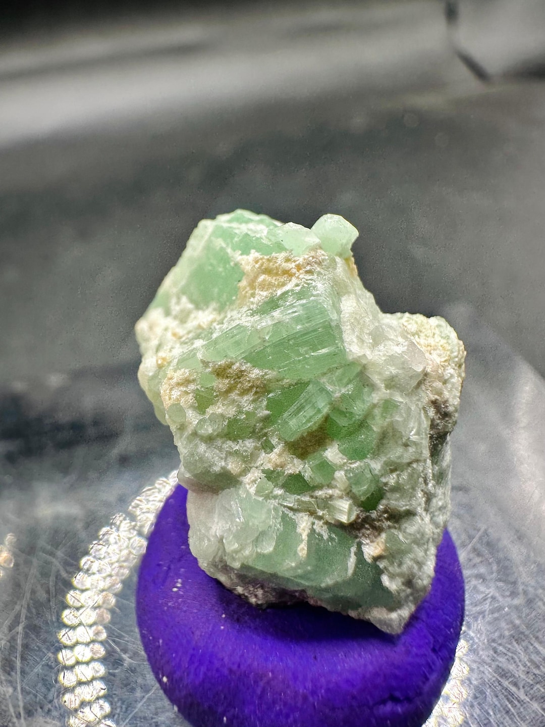 Rare Light Blue Tourmaline Crystal Specimen | 10g Mineral From ...