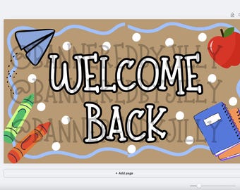 Editable Welcome Classroom Teacher Banner Template | Customizable Back ...