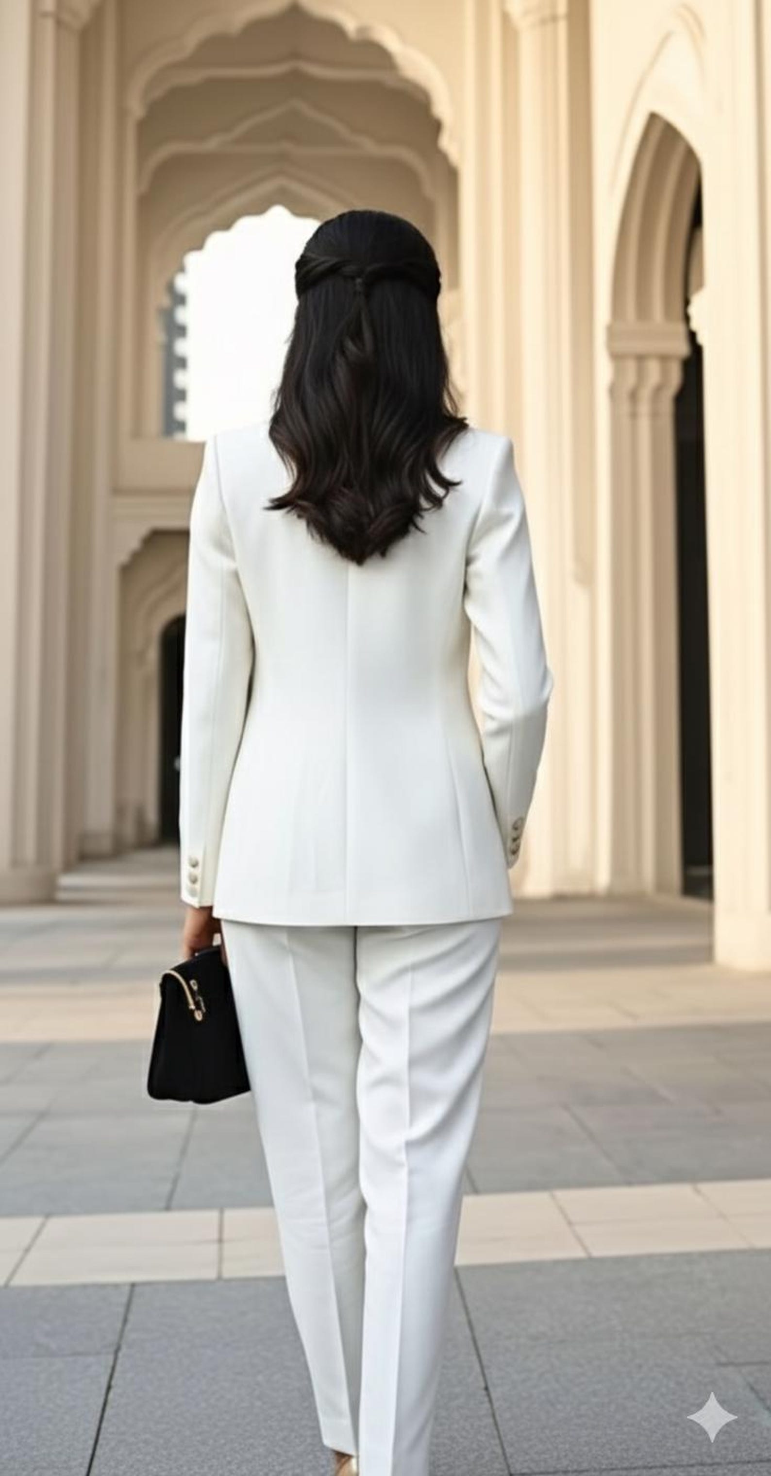White 3-piece Pant Suit: Elegant Blazer, Vest & Trousers - Etsy
