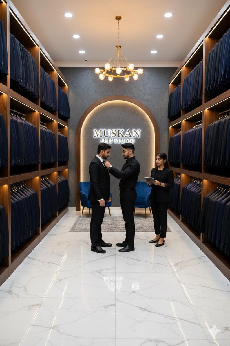 Black Jodhpuri Suit: Golden Buttons, Embroidered Crest - Royal Wedding ...