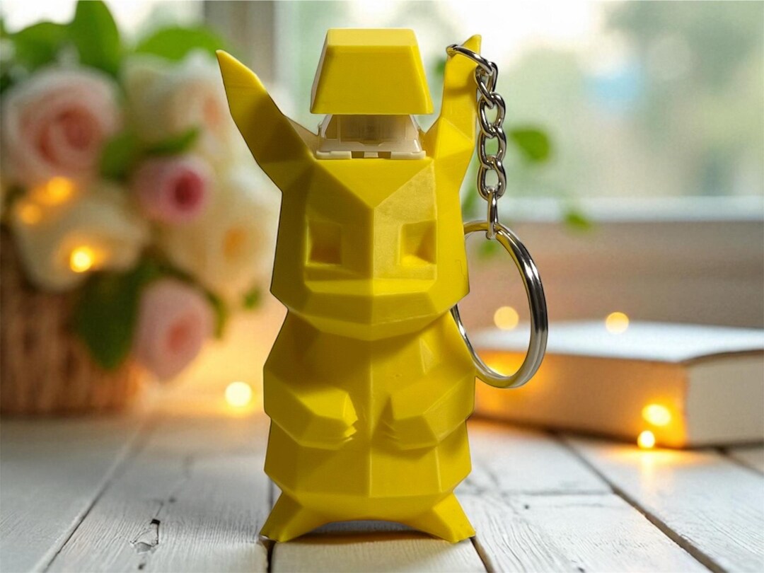 Sparky Mouse Lowpoly Keyboard Fidget W/ Keychain | Stress Relief, Stim ...