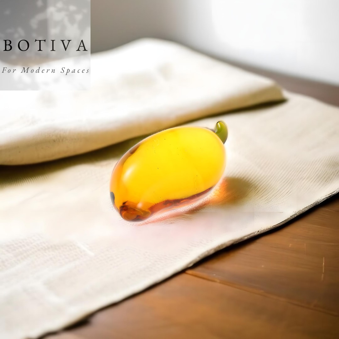 Crystal Mango Paperweight, Tropical Home Decor, Office Ornament - Etsy