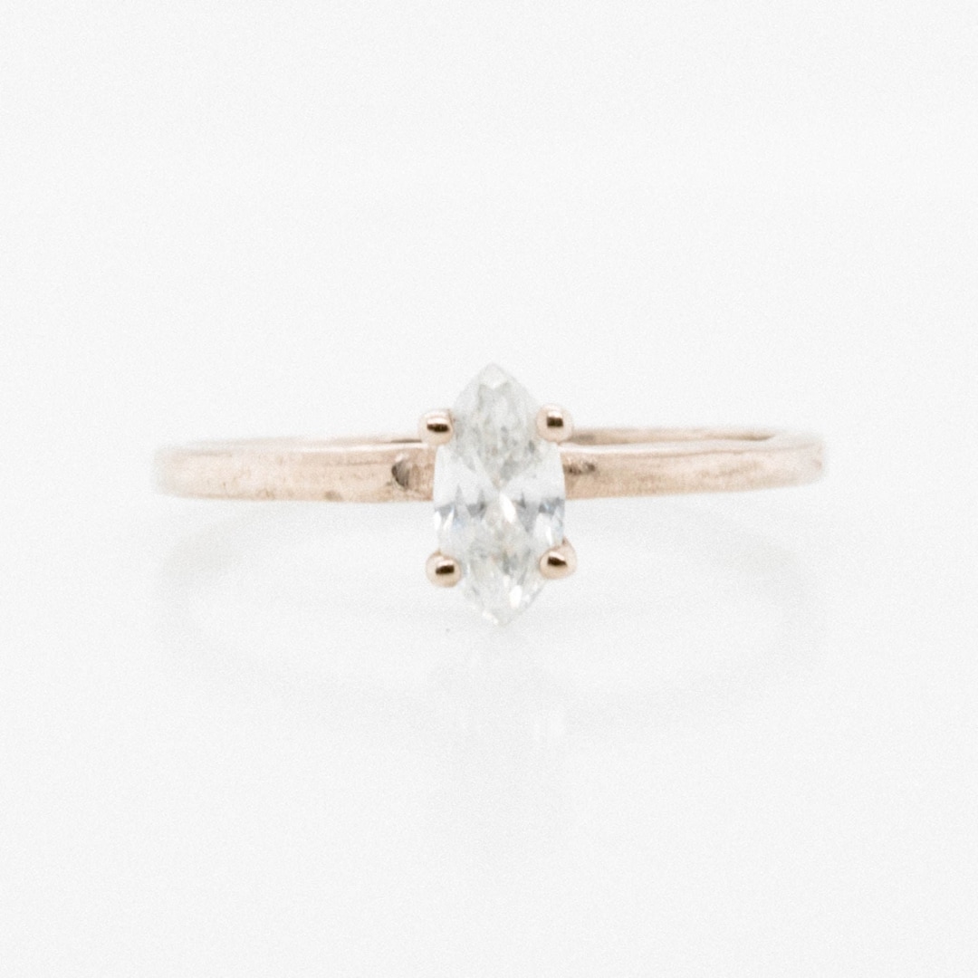 Starfire Marquis: Diamond Engagement Ring in 18k Grey Gold - Modern ...