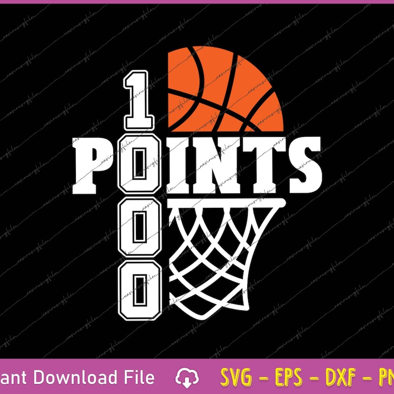 1000 Point Basketball - Etsy