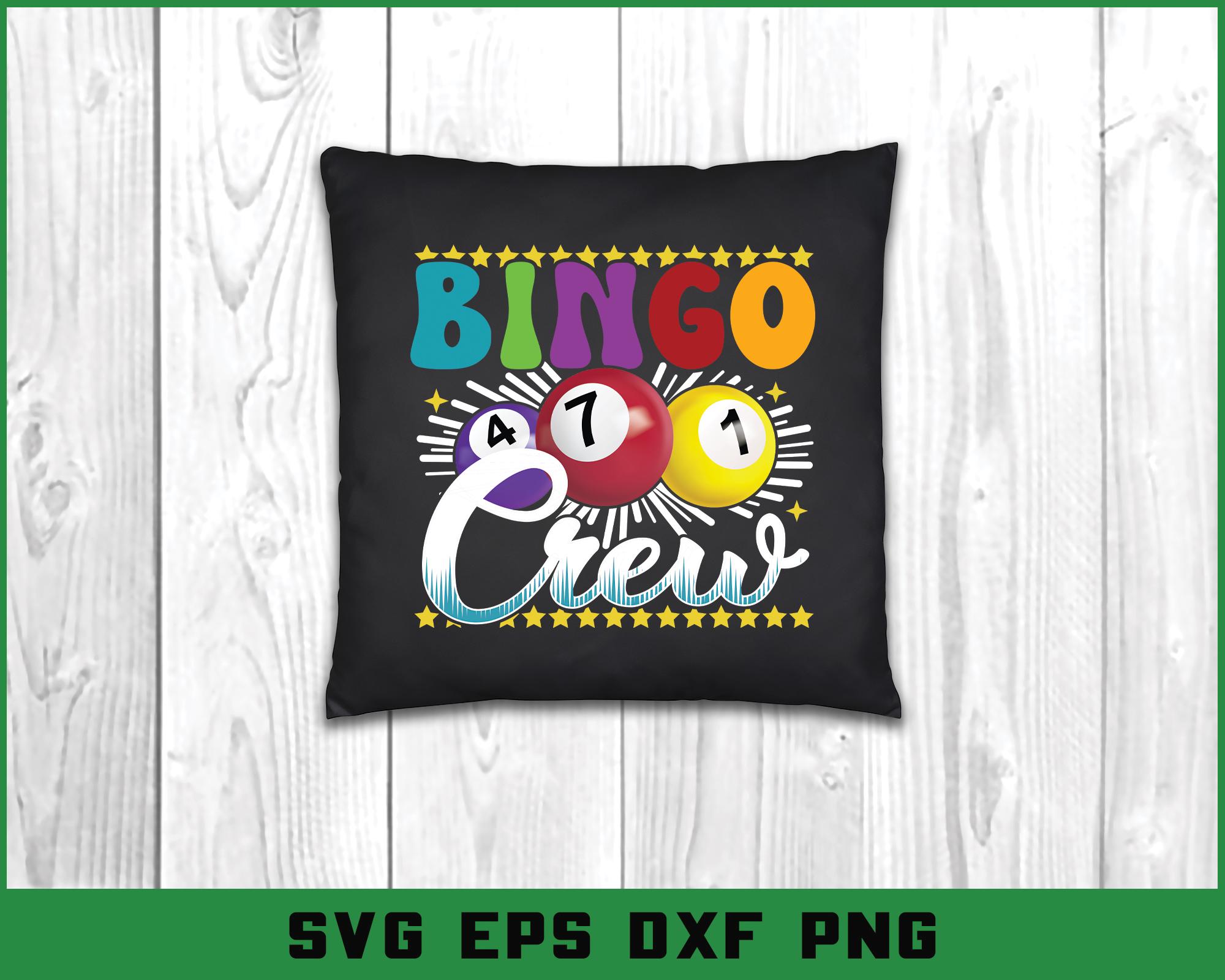 Bingo Crew SVG: Funny Bingo Night Shirt Design (digital Download - Etsy