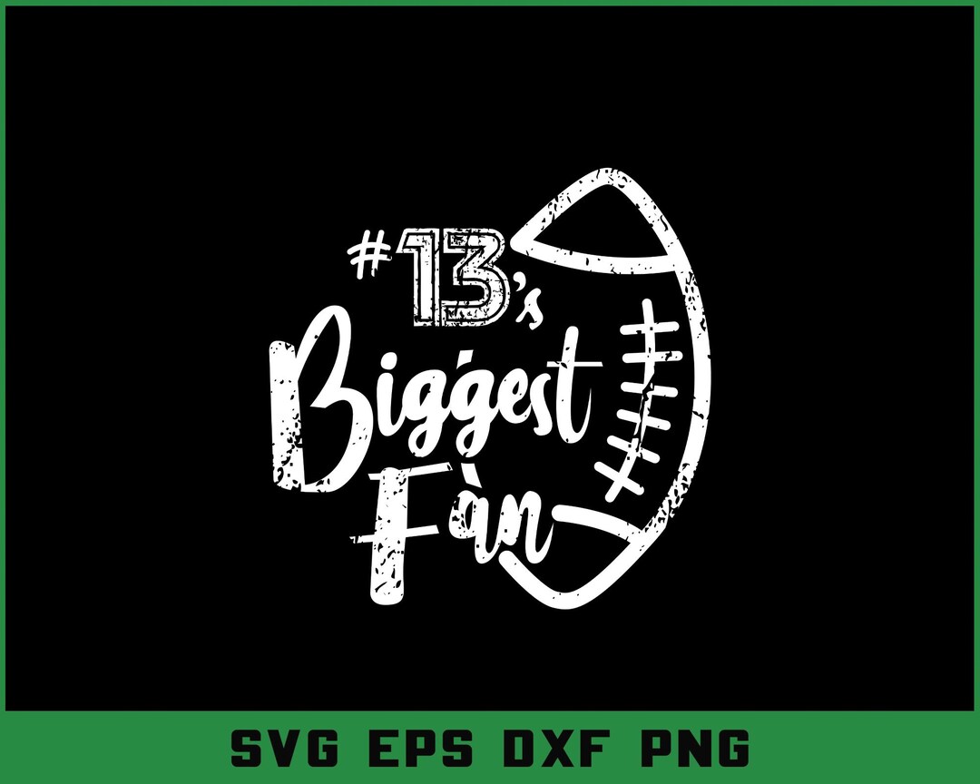 Football Fan SVG: Number 13 Shirt Design - Game Day Spirit (digital ...