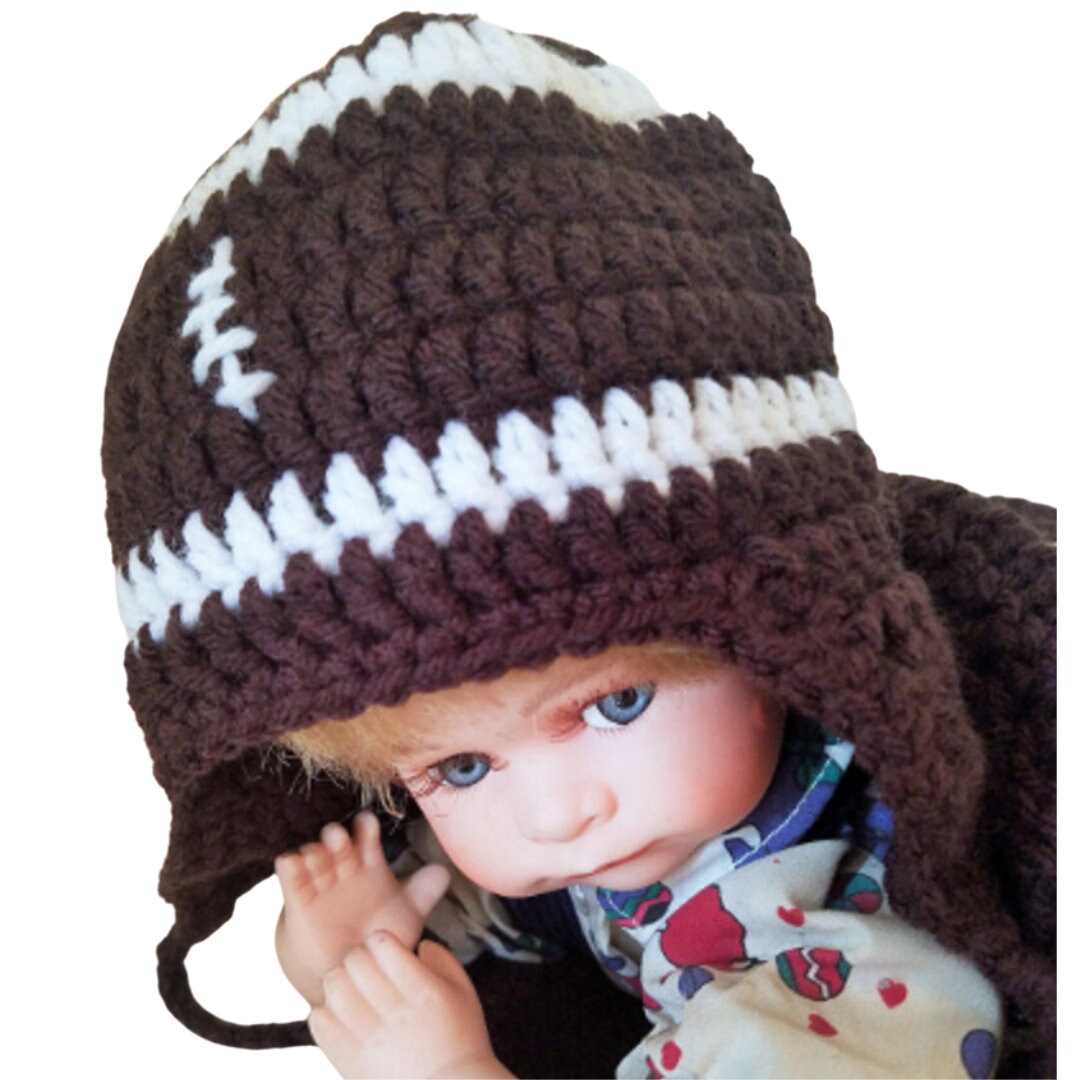 Baby Cocoon, Football Baby Cocoon and Hat, Handmade Knit, Baby Shower ...