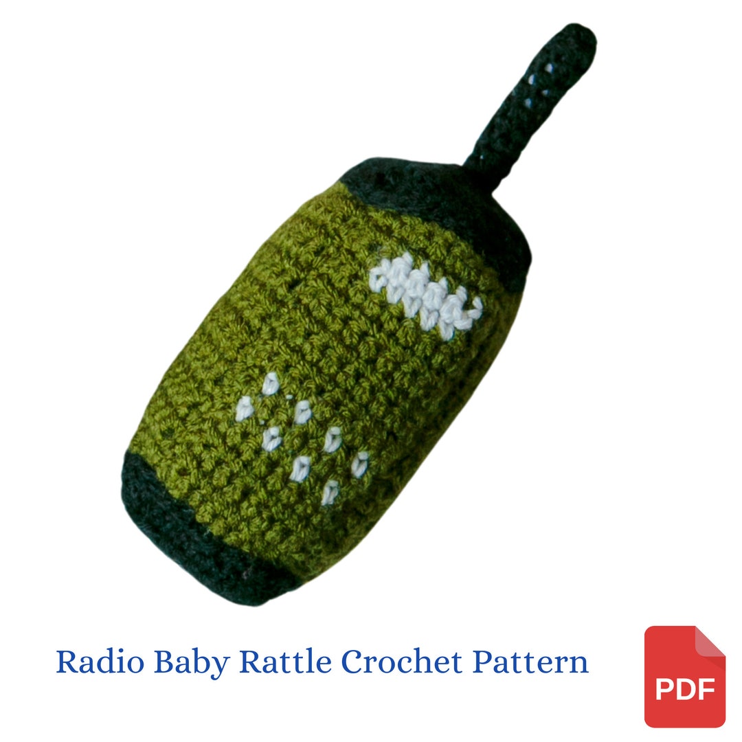 Crochet Radio Baby Rattle Pattern, Walkie Talkie Toy (PDF Pattern) - Etsy