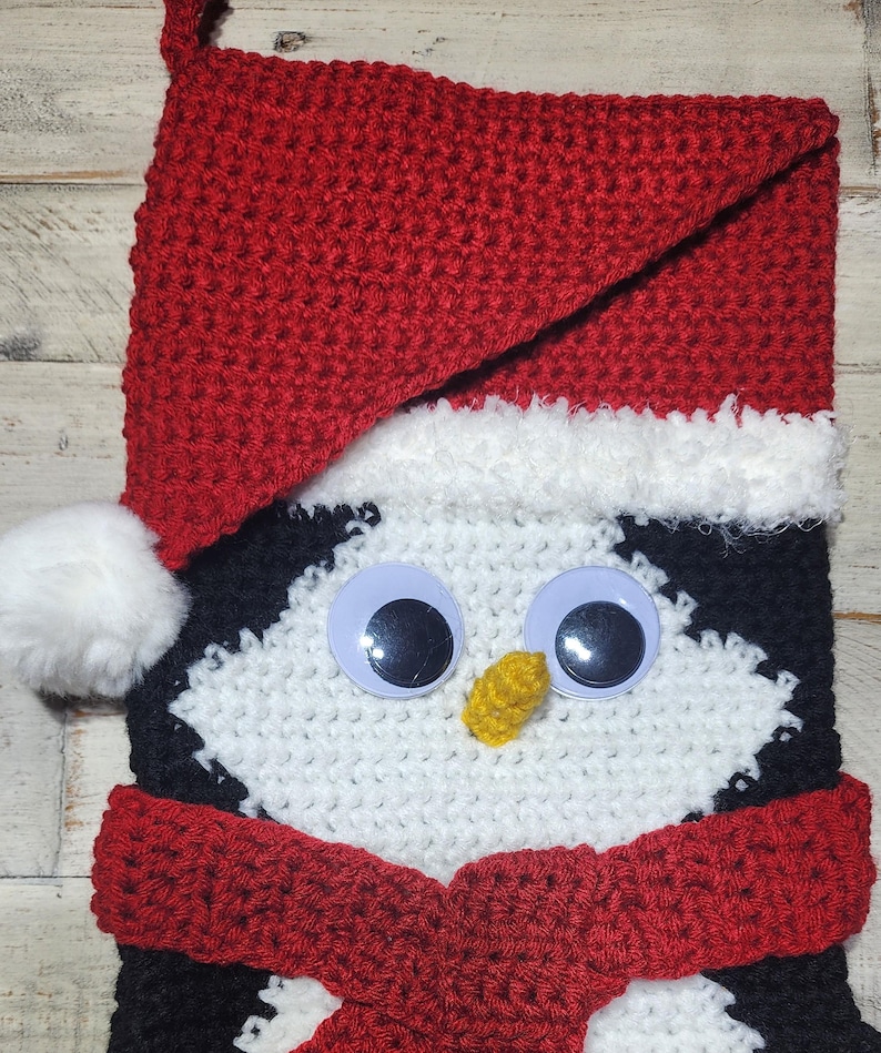 Penguin Christmas Stocking Crochet Pattern - Etsy
