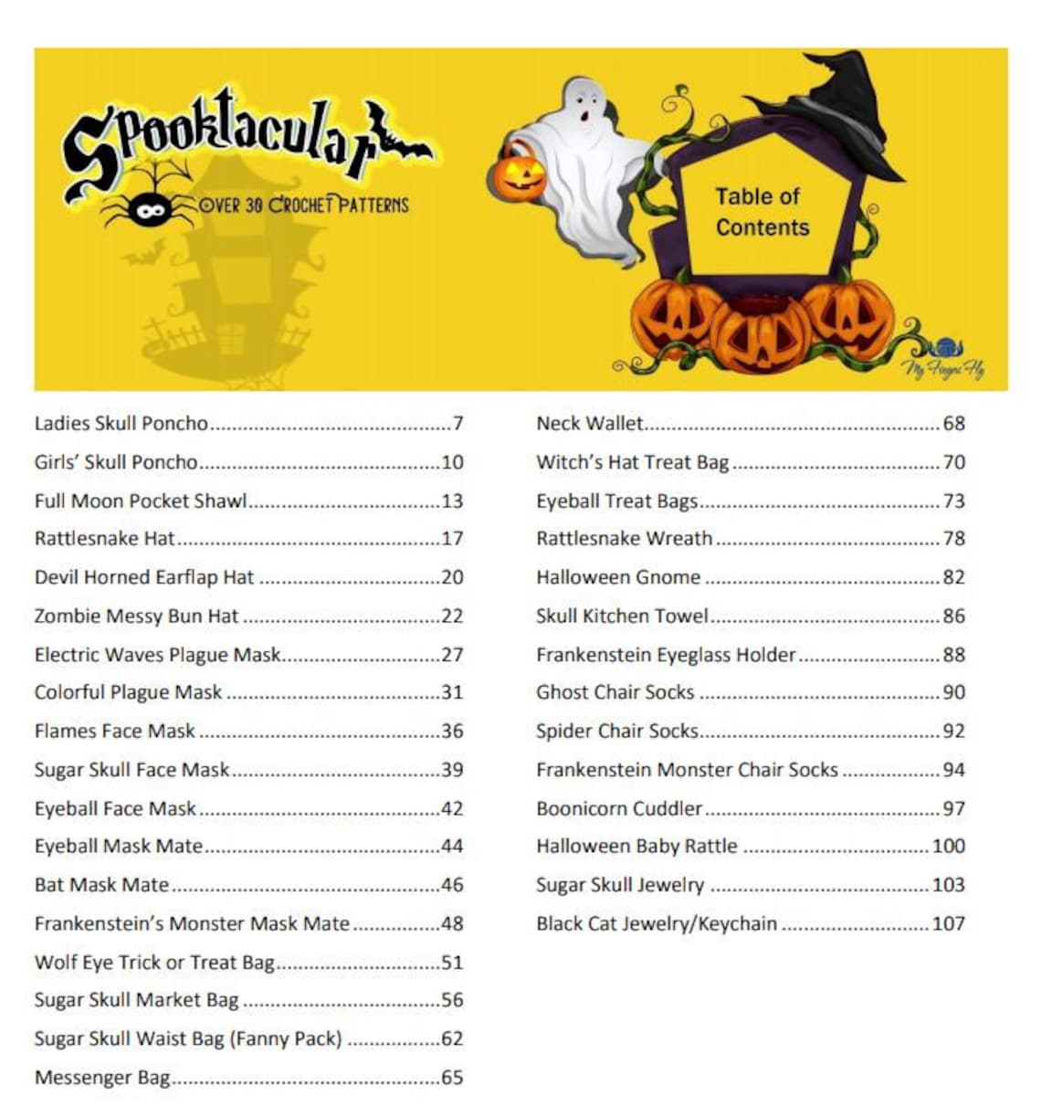 Crochet Pattern Book Spooktacular Crochet Patterns Ebook | Etsy