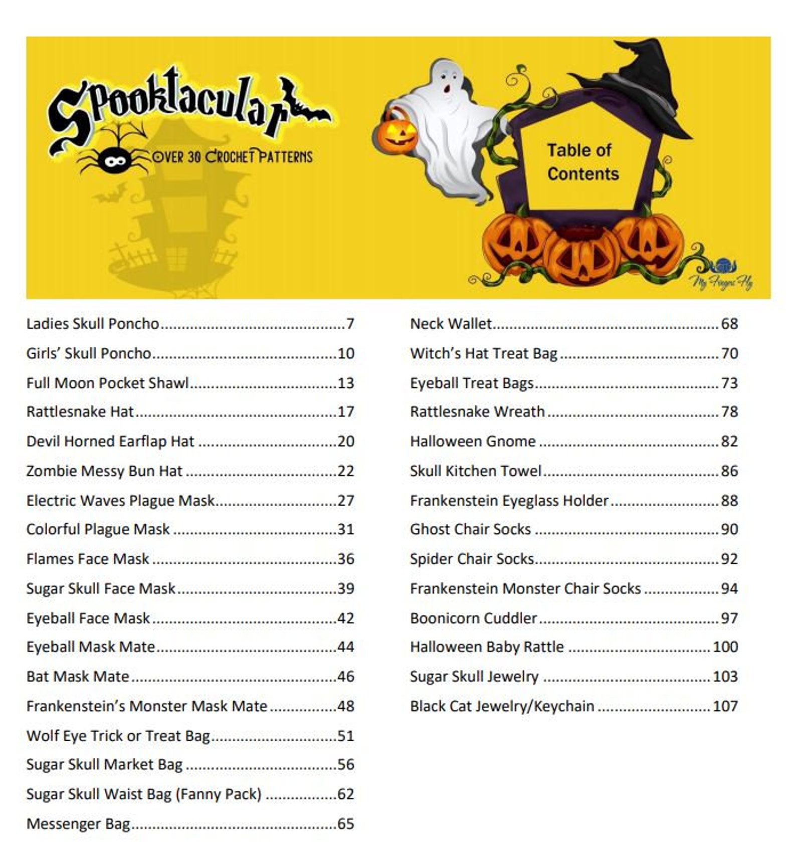 Crochet Pattern Book Spooktacular Crochet Patterns Ebook | Etsy