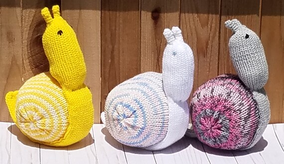 Addi Knitting Machine Pattern Snail Plush Toy Addi Knitting | Etsy