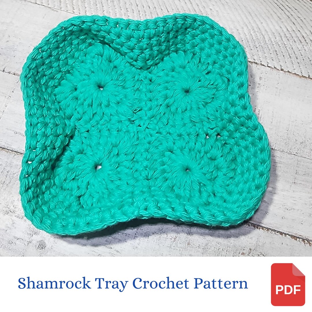 Shamrock Tray Crochet Pattern – PDF Digital Download - Etsy