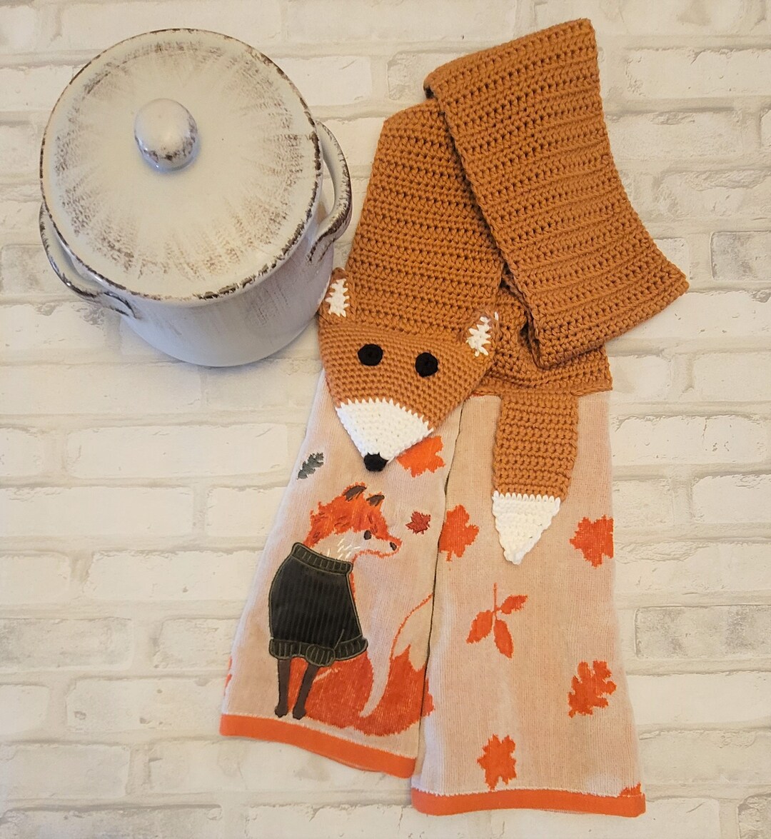 Fox Crochet Pattern, Fox Kitchen Boa Crochet Pattern, Fox Kitchen Decor ...