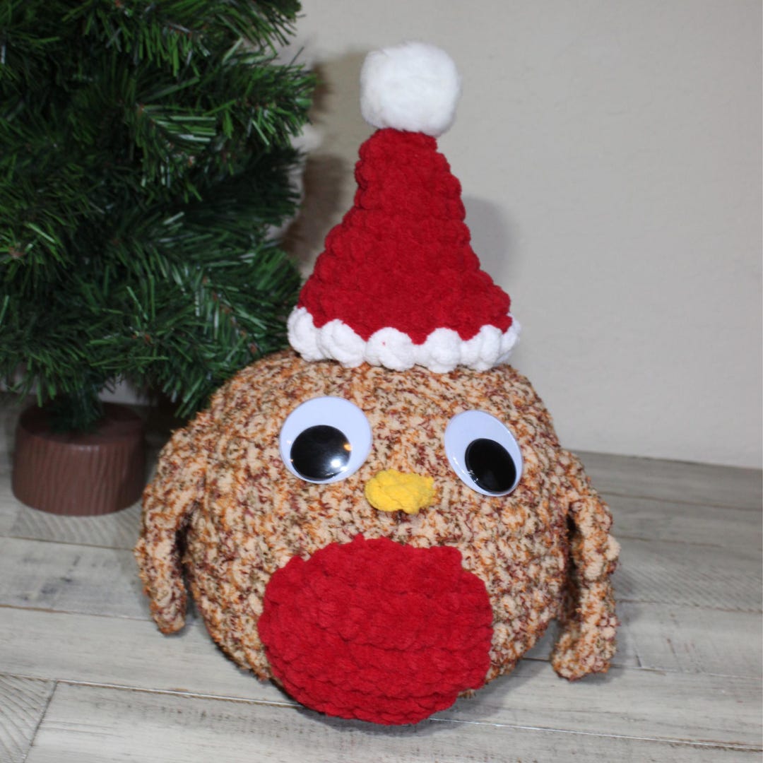 Roly Poly Robin Amigurumi Crochet Pattern – Christmas Bird Plush (PDF ...