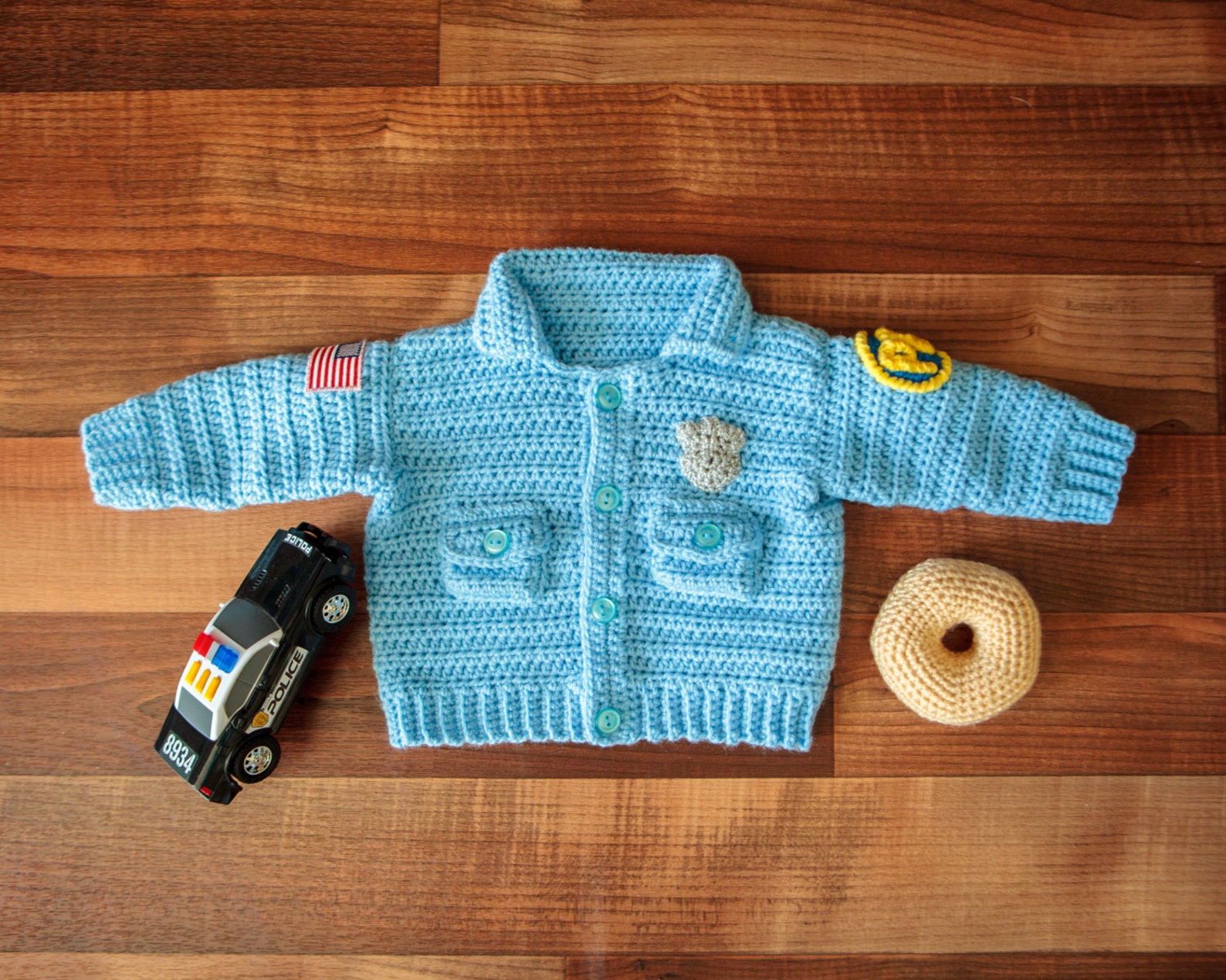Crochet Pattern Book: First Responder Baby Sweaters (PDF Pattern ...