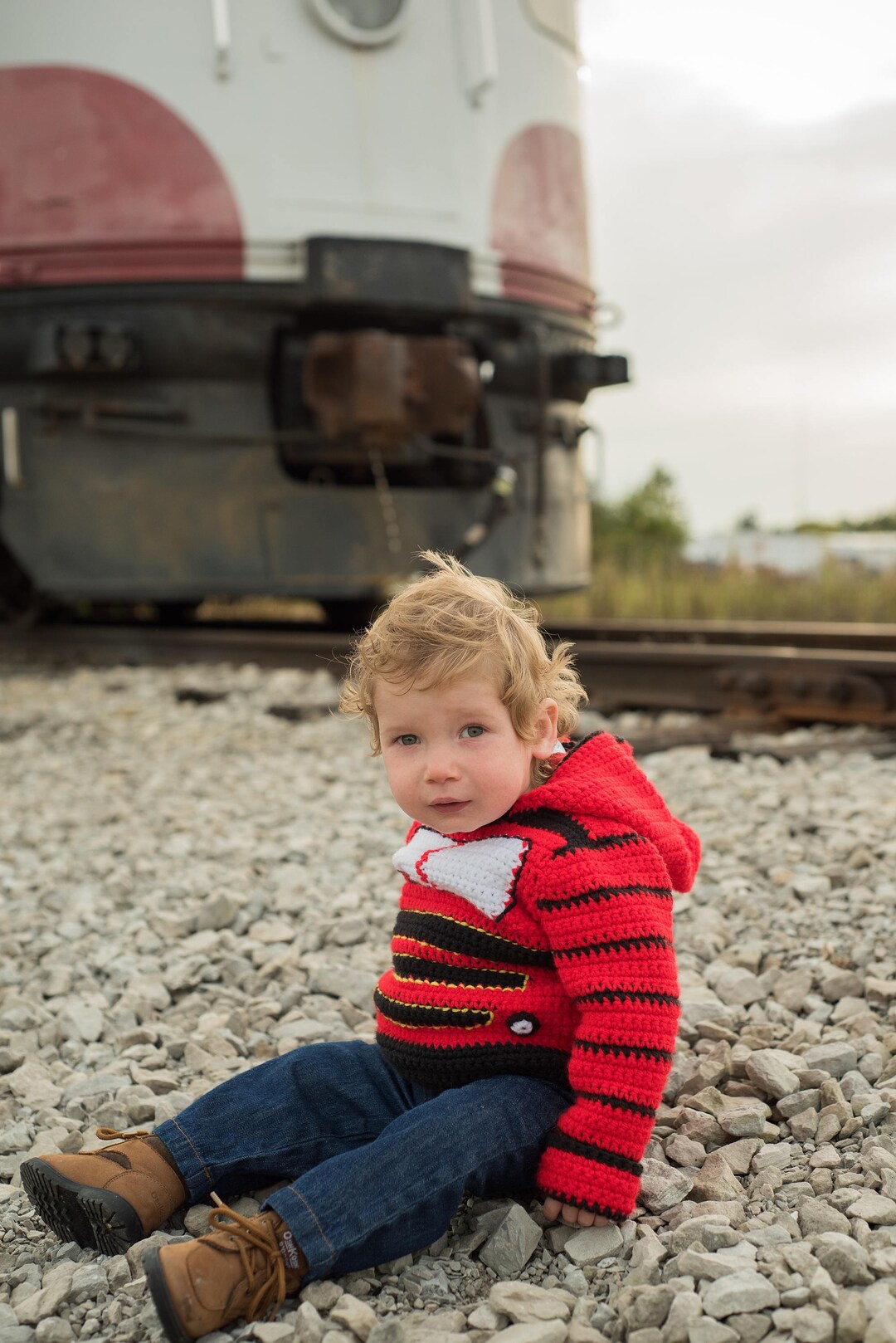 Train Hoodie Crochet Pattern – PDF Download, Children’s Sweater ...