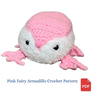 Pink Fairy Armadillo Crochet Pattern: Beginner Amigurumi Plush Toy - Etsy
