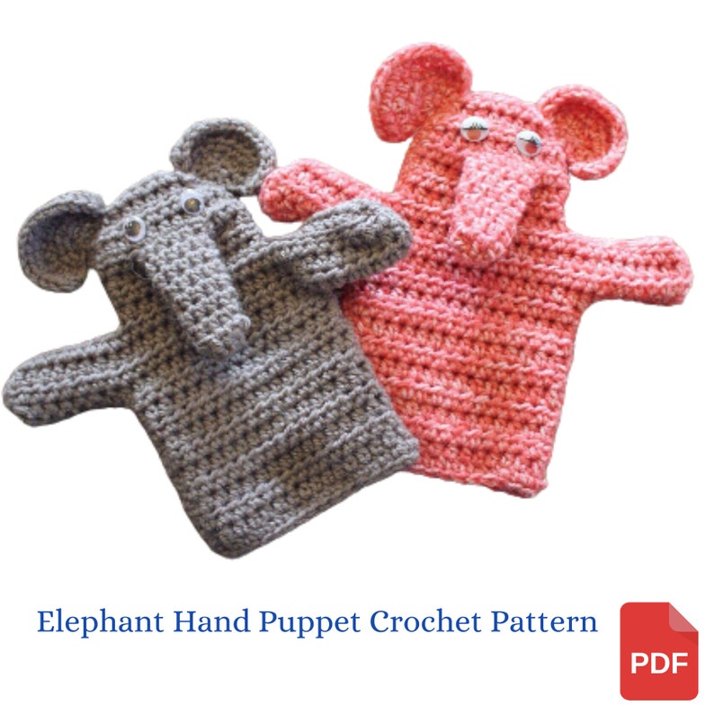Amigurumi Elephant Finger Puppet Crochet Pattern – Easy Digital ...